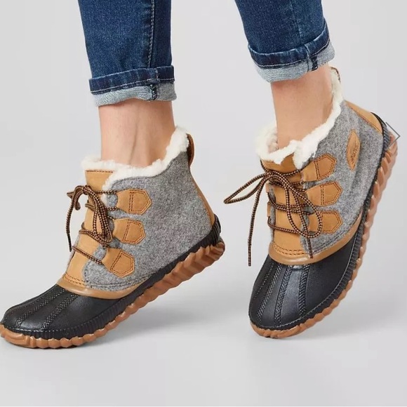 Sorel | Shoes | Sorel Out N About Plus Waterproof Leather Rubber Boot ...